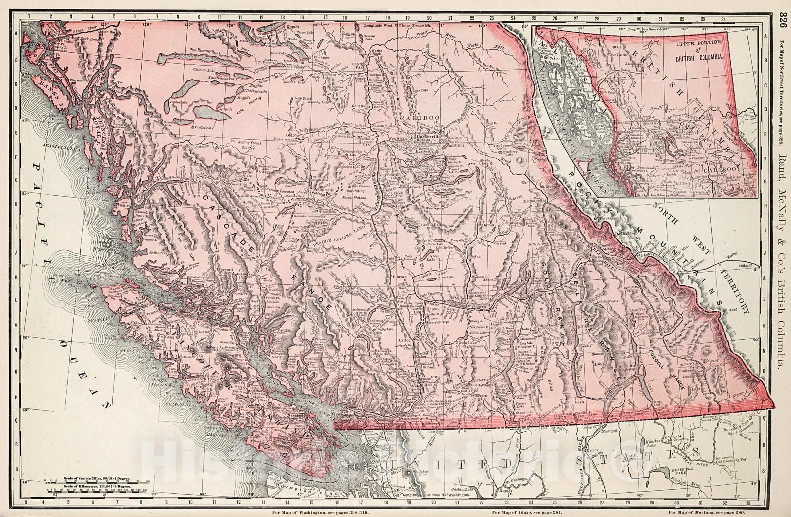 Historic Map : British Columbia., 1894, Vintage Wall Decor – Historic ...