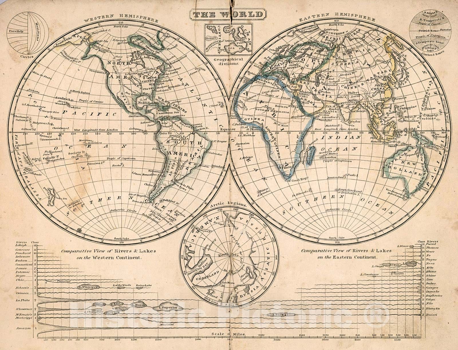 Historic Map : The World., 1823, Vintage Wall Decor – Historic Pictoric