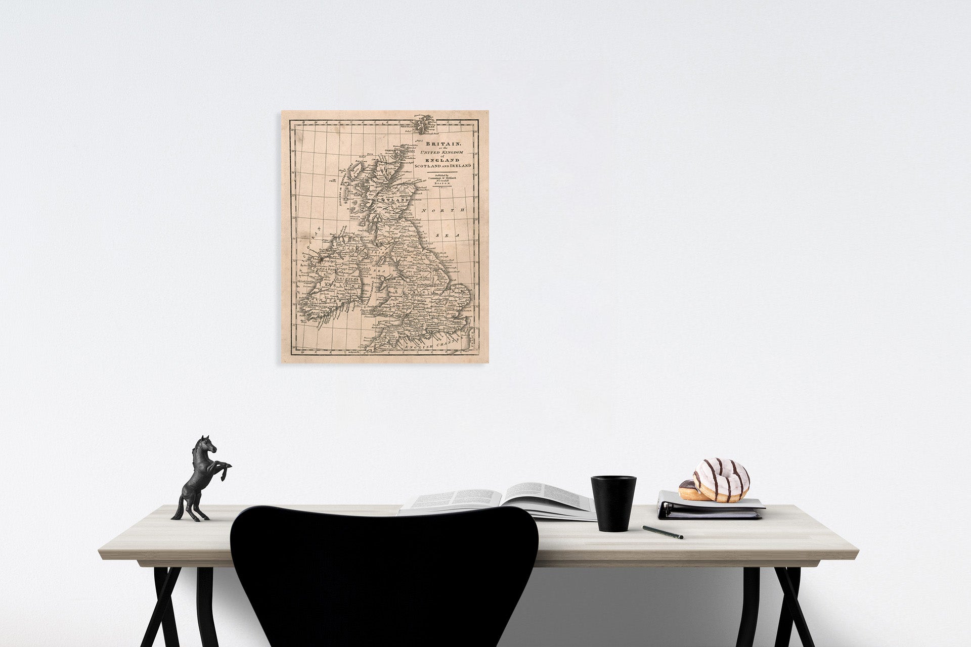 Historic Map : Britain or the United Kingdom of England, Scotland and ...