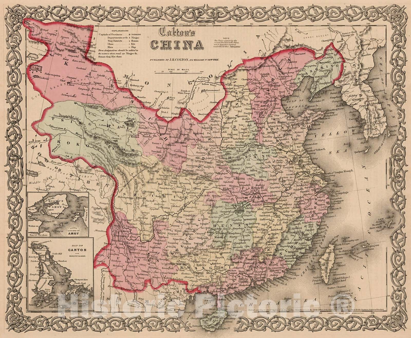 Historic Map : China., 1861, Vintage Wall Decor – Historic Pictoric