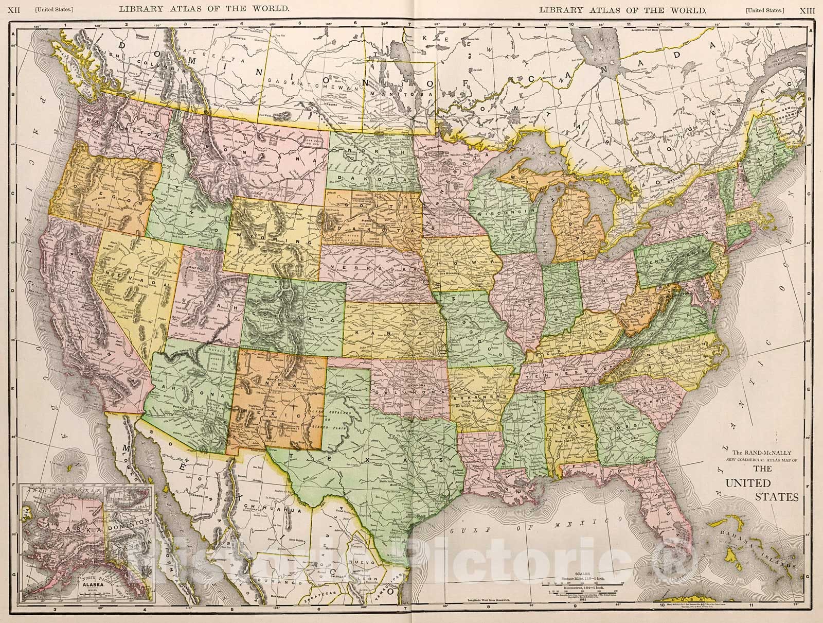 Historic Map : United States., 1912, Vintage Wall Decor – Historic Pictoric