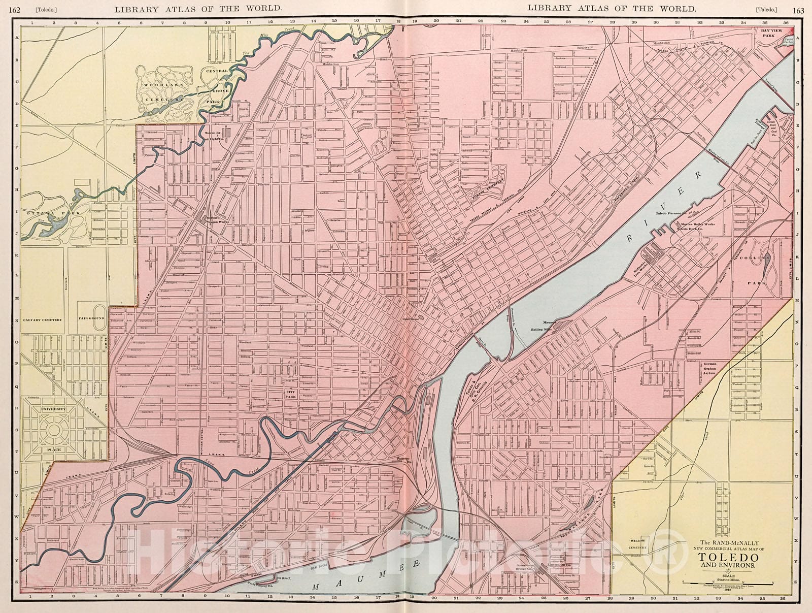 Historic Map : Toledo and Environs., 1912, Vintage Wall Decor ...