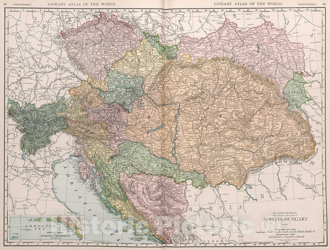 Historic Map : Austria-Hungary., 1912, Vintage Wall Decor – Historic ...