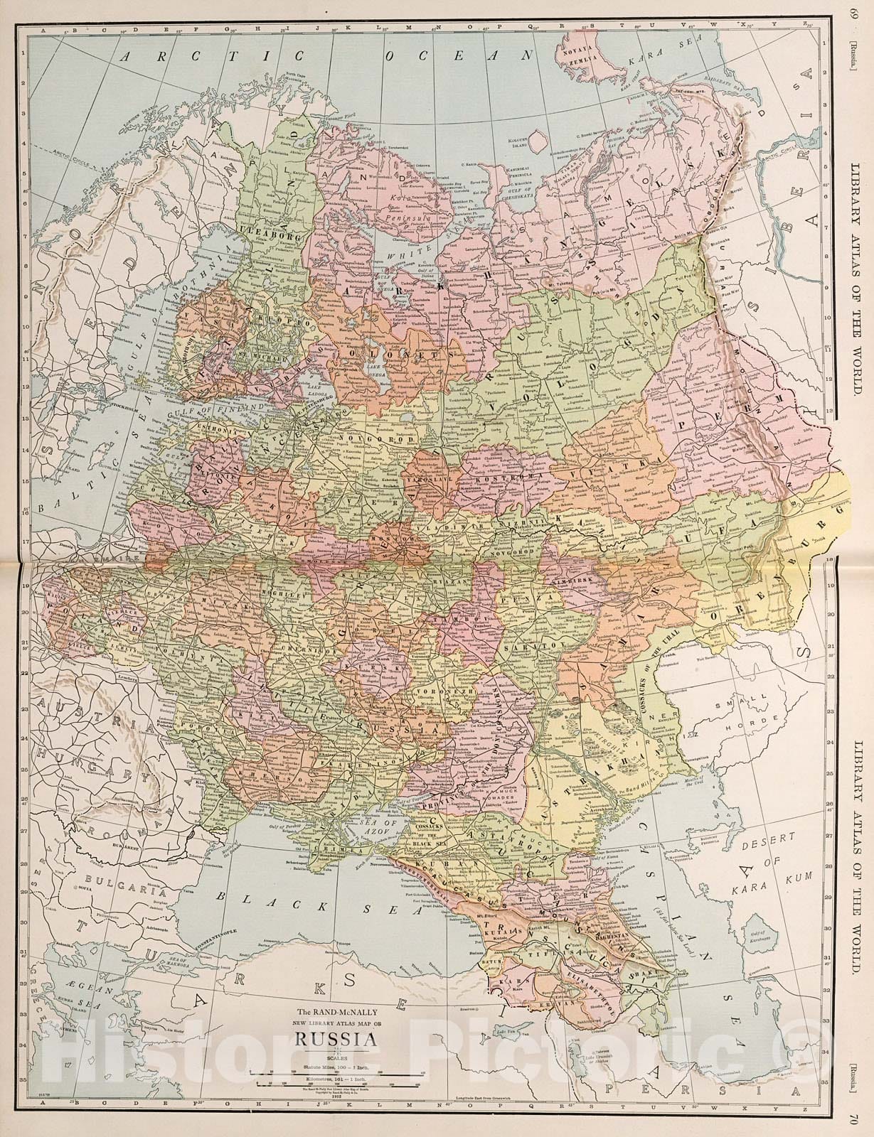 Historic Map : Russia., 1912, Vintage Wall Decor – Historic Pictoric