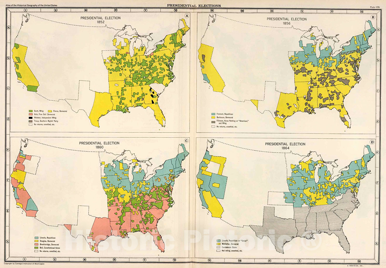 Election Of 1856 Map