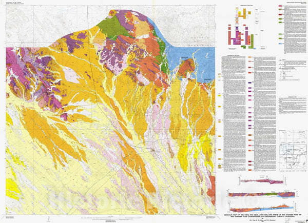 Map : Geologic map of the Vidal NW, Vidal Junction, and parts of the S ...
