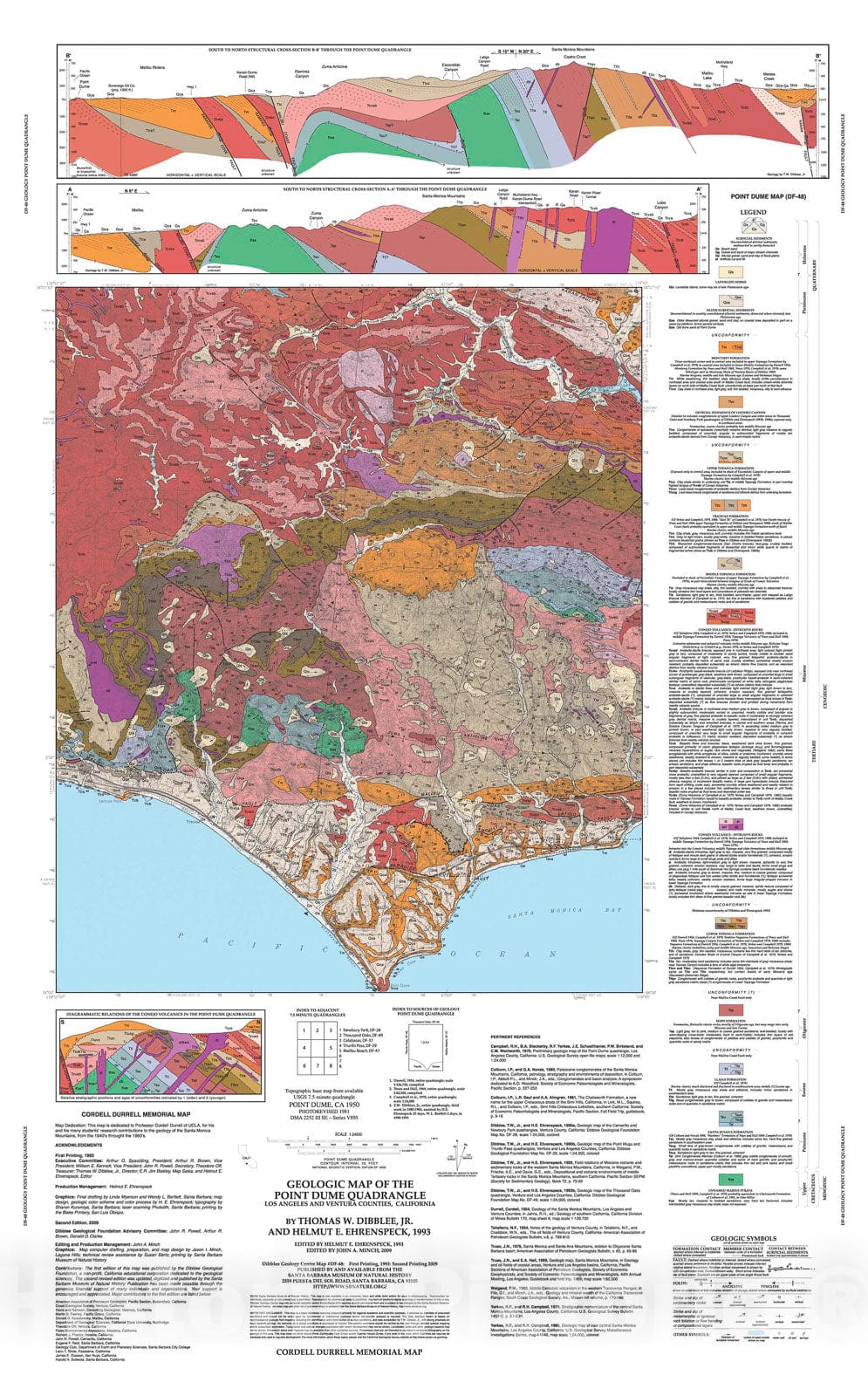 Map : Geologic map of the Point Dume quadrangle, Los Angeles and Ventu ...