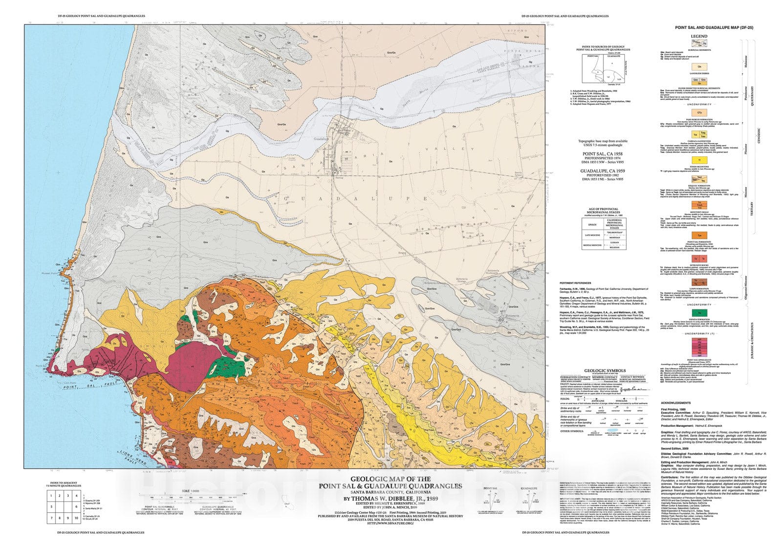 Map : Geologic map of the Point Sal and Guadalupe quadrangles, Santa B ...