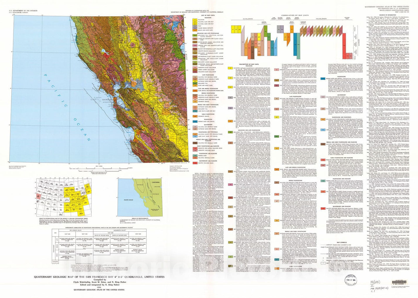 Map : Quaternary geologic map of the San Francisco Bay four degree x s ...