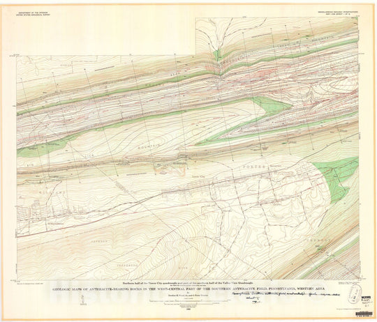 Map : Geologic maps of anthracite-bearing rocks in the west-central pa ...