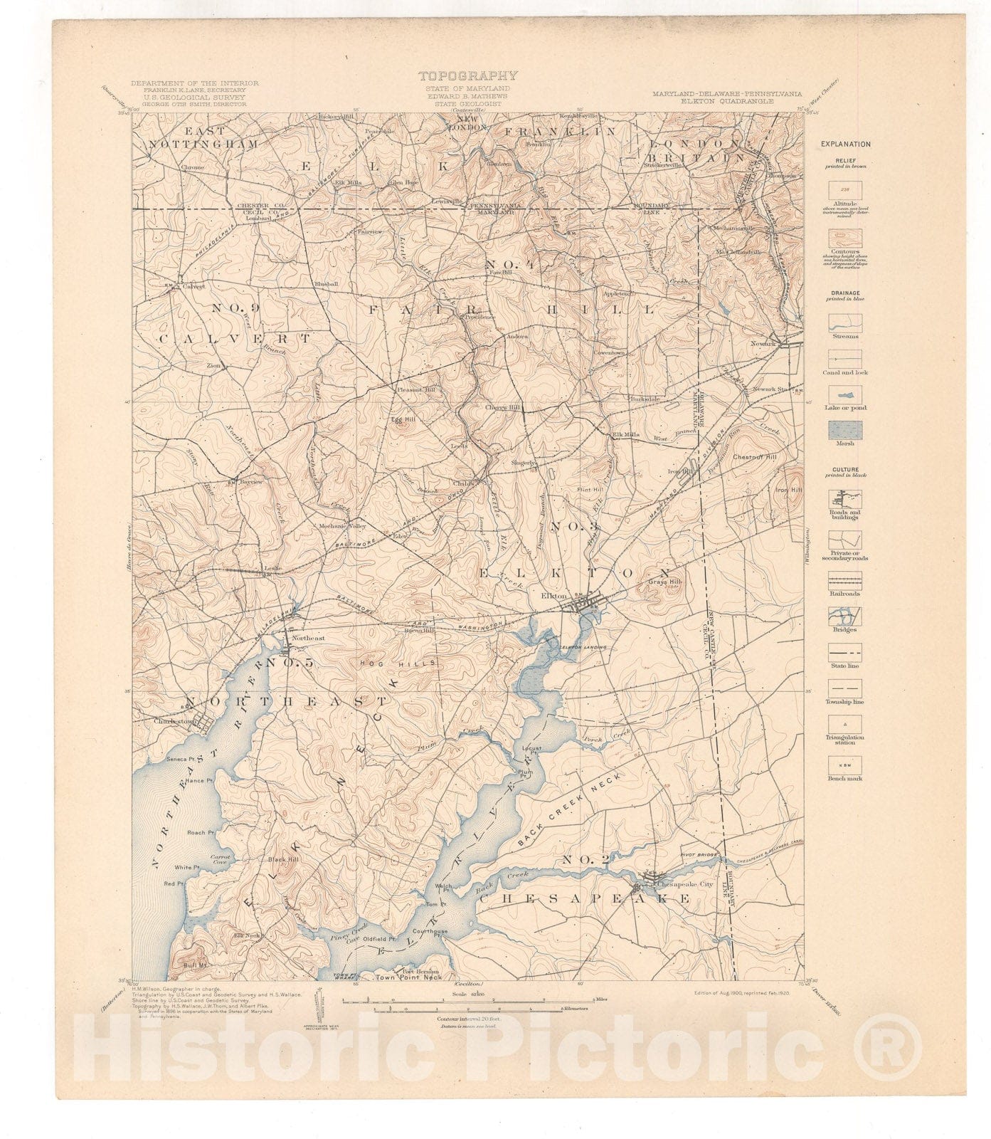 Map : Elkton-Wilmington folio, Maryland-Delaware-New Jersey-Pennsylvan ...
