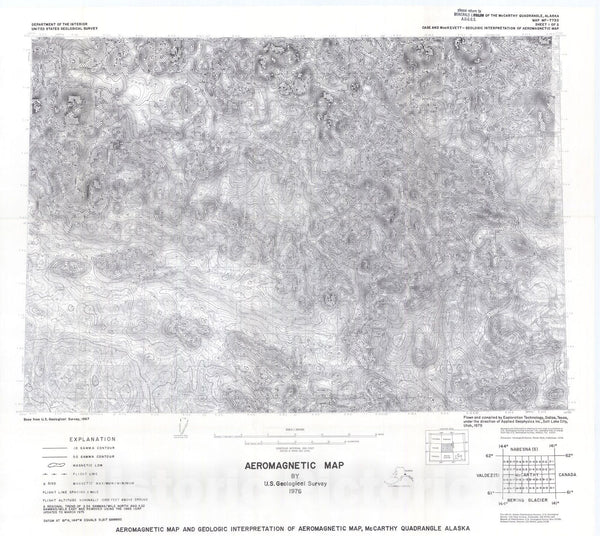 Map : Aeromagnetic map and geologic interpretation of aeromagnetic map ...