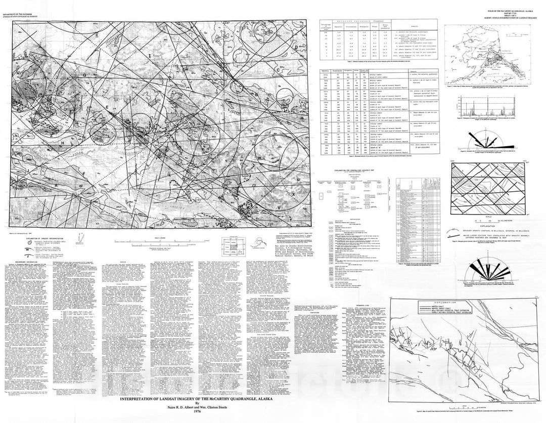 Map : Interpretation of Landsat imagery of the McCarthy quadrangle, Al ...