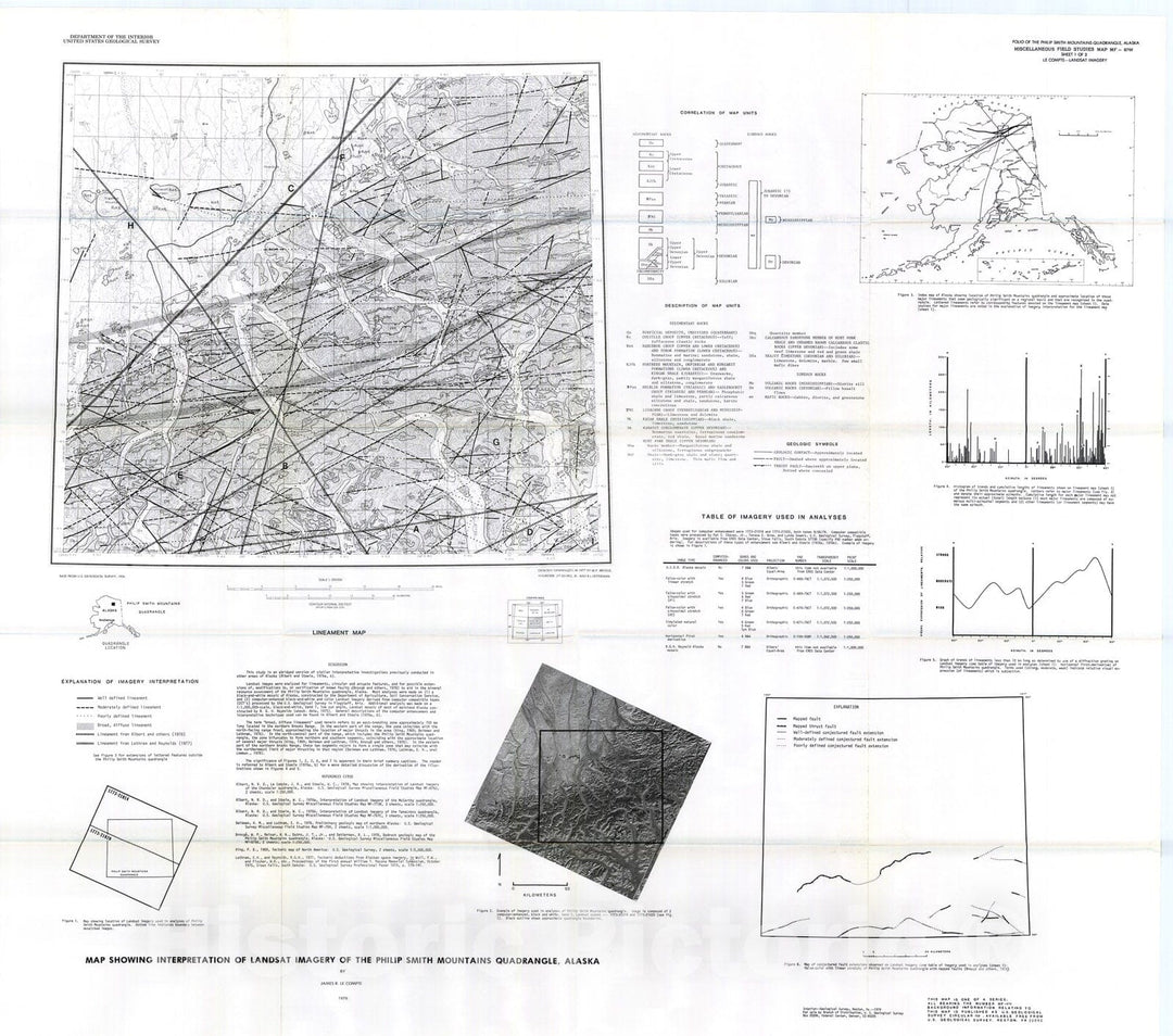 Map : Map showing interpretation of Landsat imagery of the Philip Smit ...