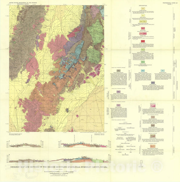 Map : Geology and mineral deposits of the Osgood Mountains quadrangle ...