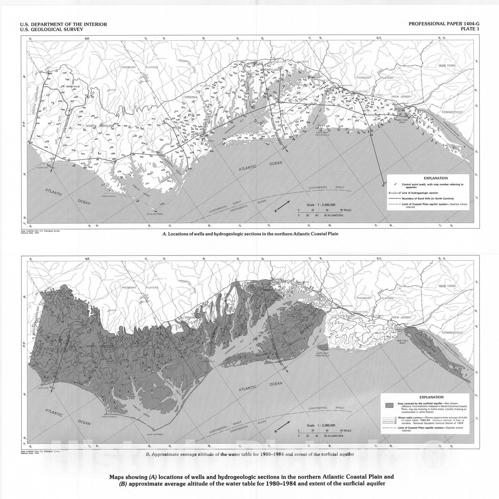 North Atlantic Coastal Plain Map