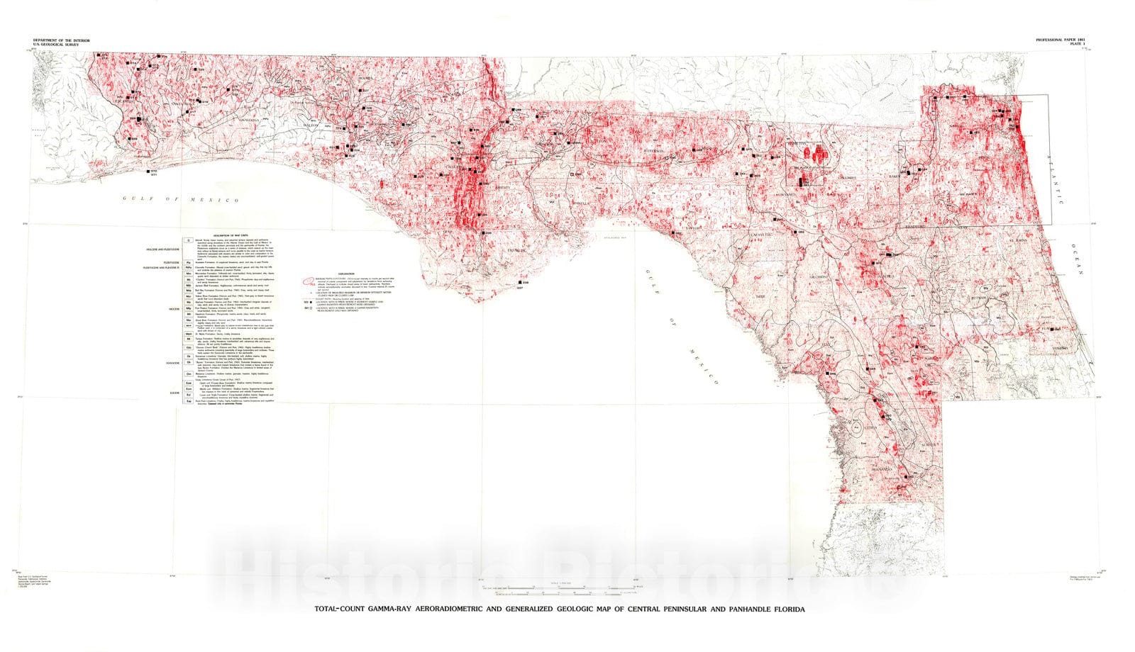 Map : Geologic interpretation of the gamma-ray aeroradiometric maps of ...