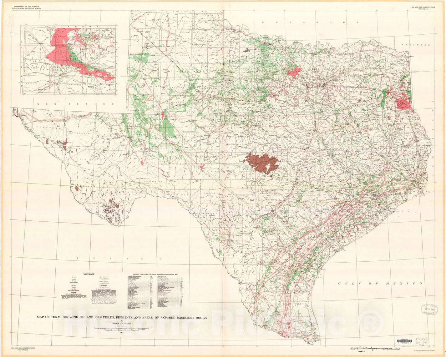 Map : Map of Texas showing oil and gas fields, pipelines, and areas of ...
