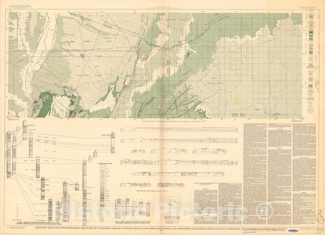 Map : Geologic map and stratigraphic sections of Paleozoic rocks of Jo ...