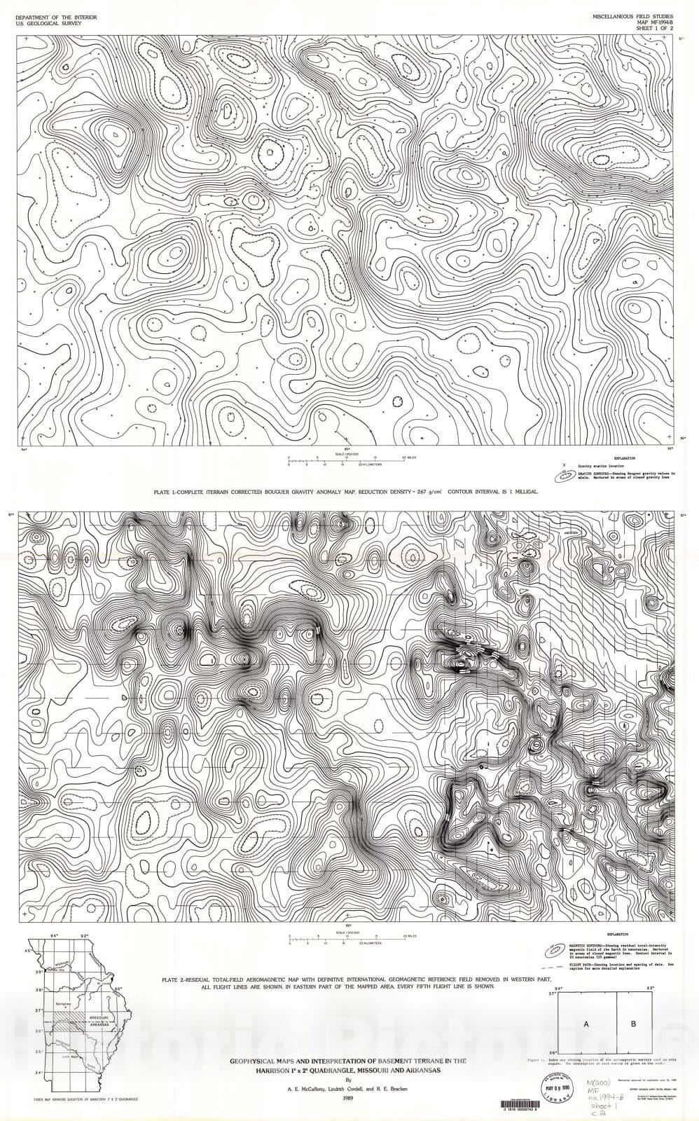 Map : Geophysical maps and interpretation of basement terrane in the H ...