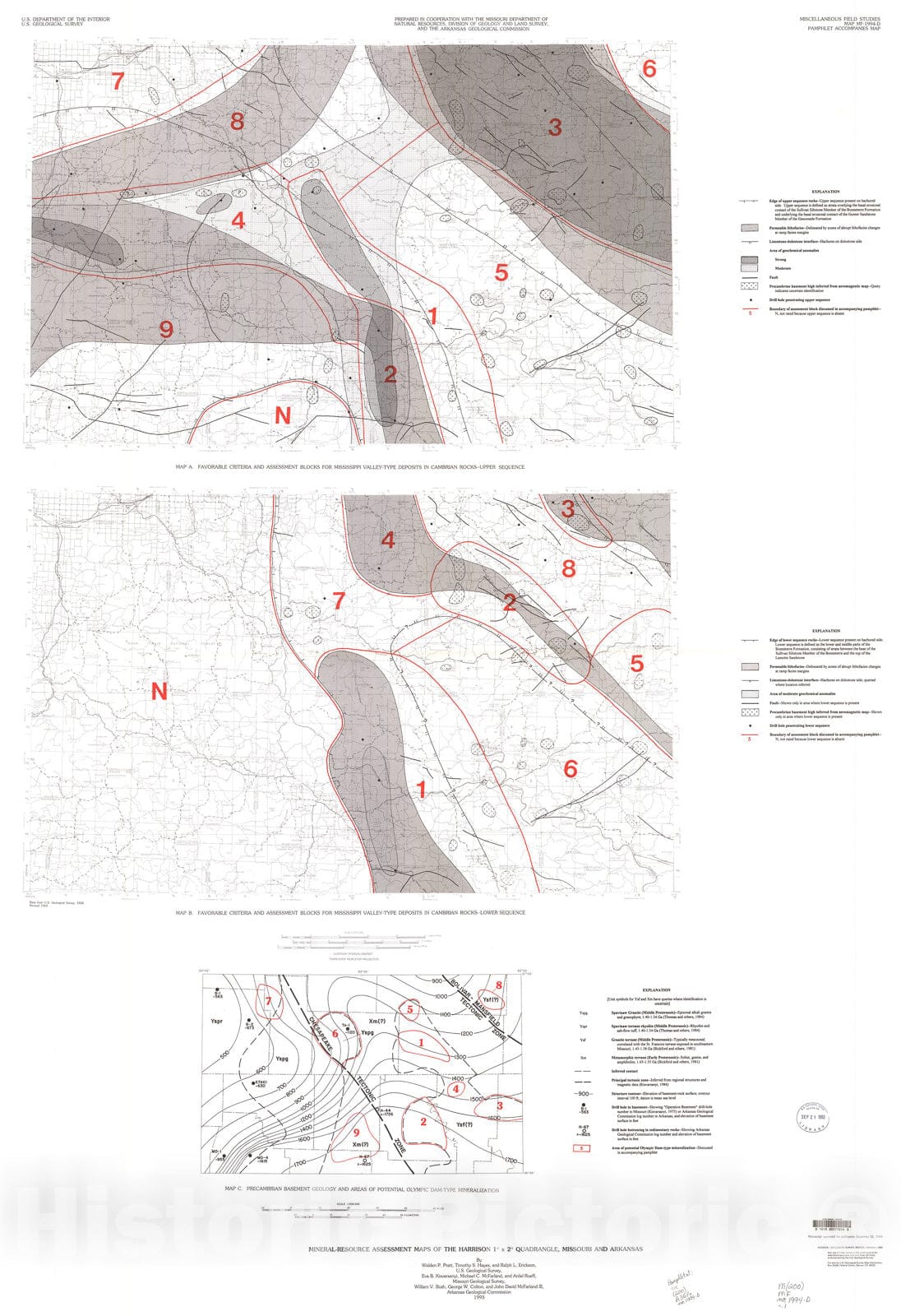 Map : Mineral resource assessment maps of the Harrison one degree x tw ...