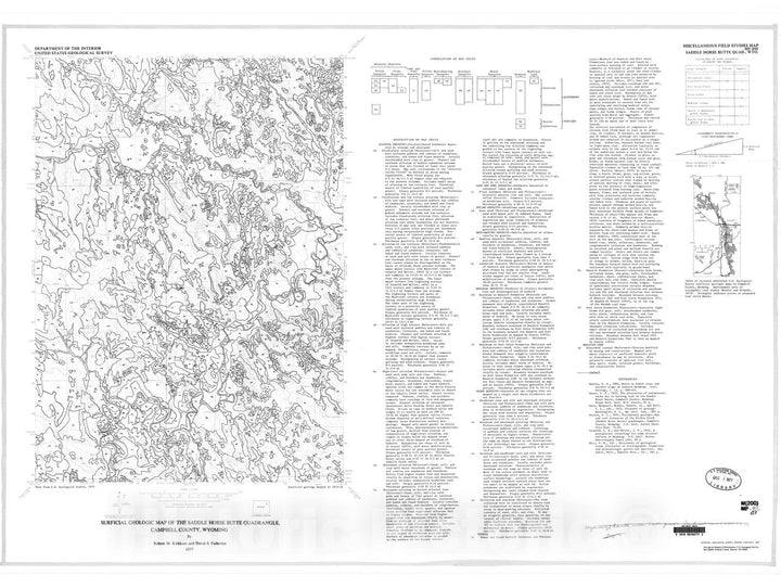 Map : Surficial geologic map of the Saddle Horse Butte quadrangle, Cam ...
