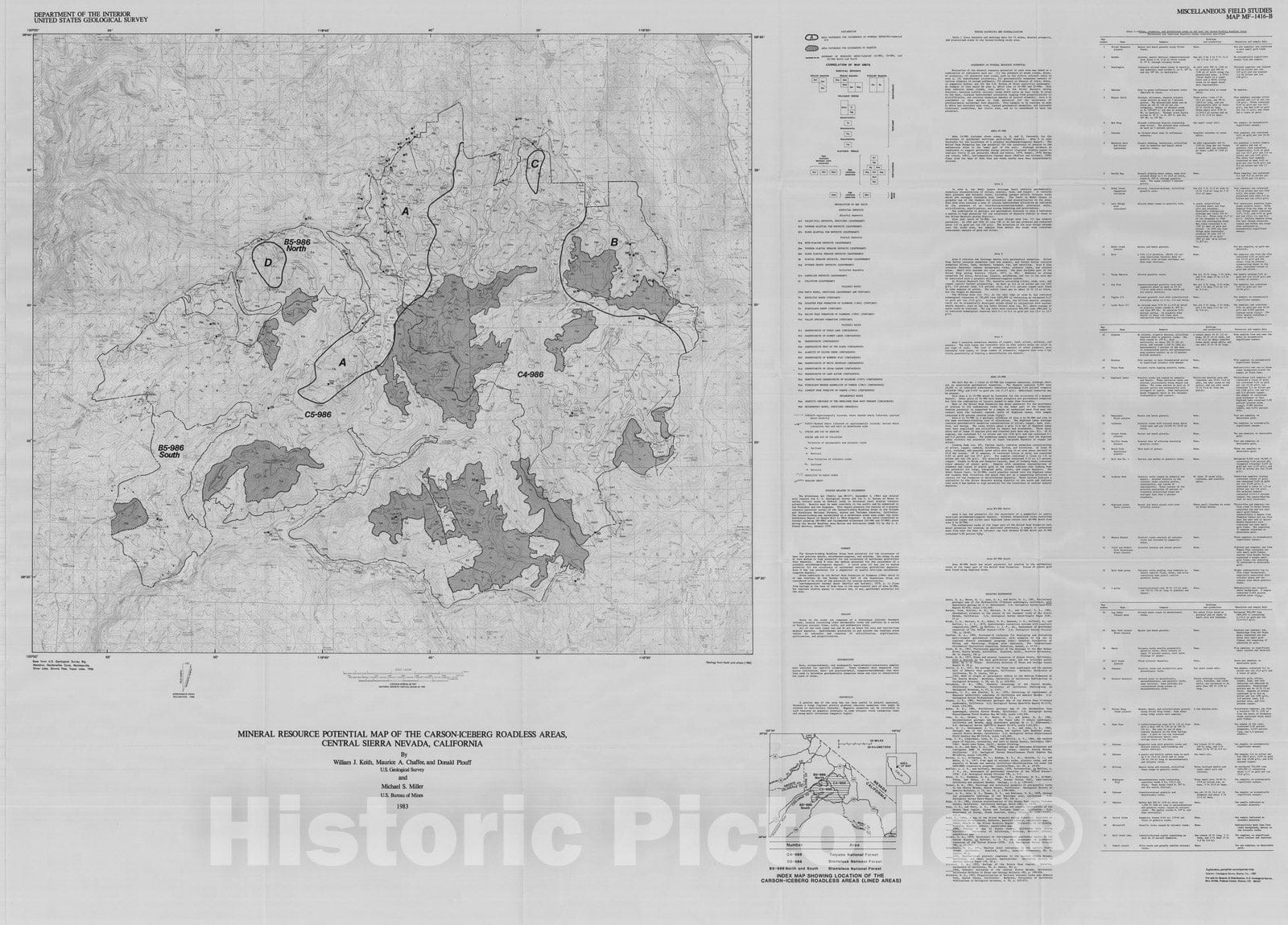 Map : Mineral resource potential map of the Carson-Iceberg and Leavitt ...