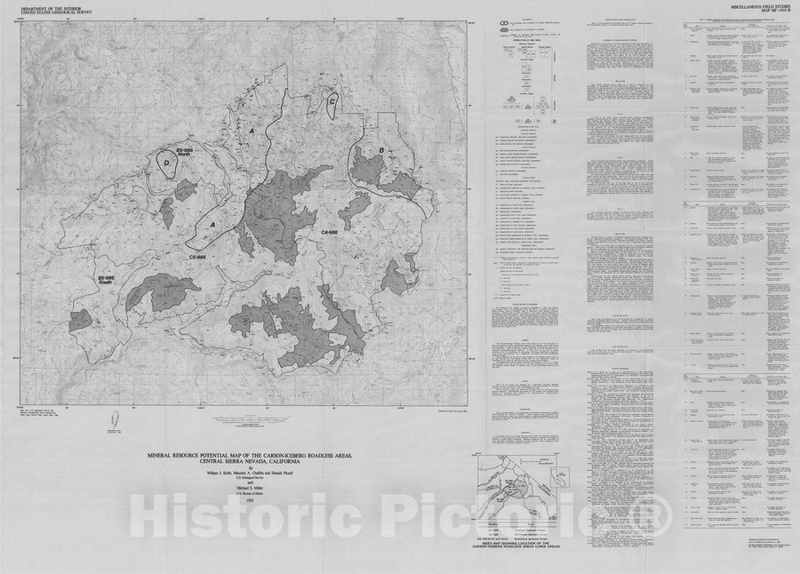 Map : Mineral resource potential map of the Carson-Iceberg and Leavitt ...