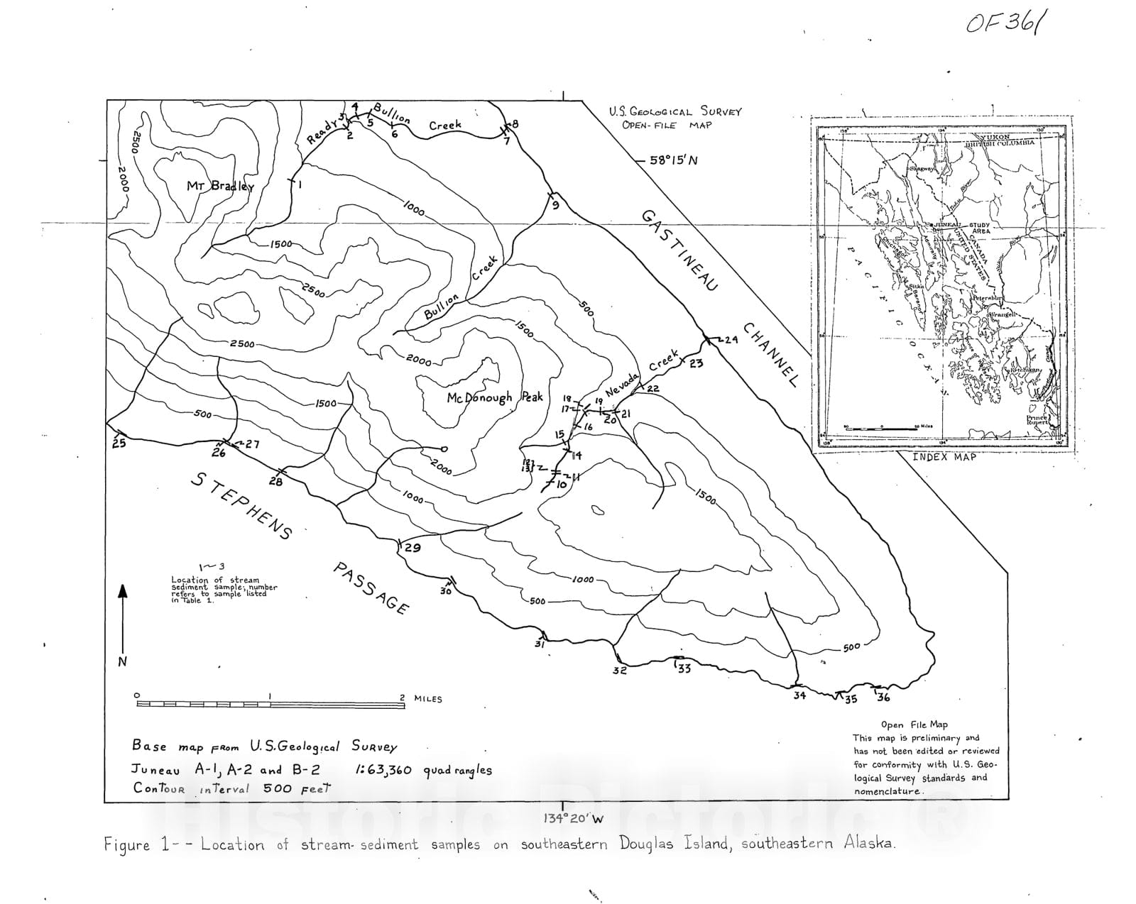 Map : Minor element content of stream-sediment and bedrock samples fro ...