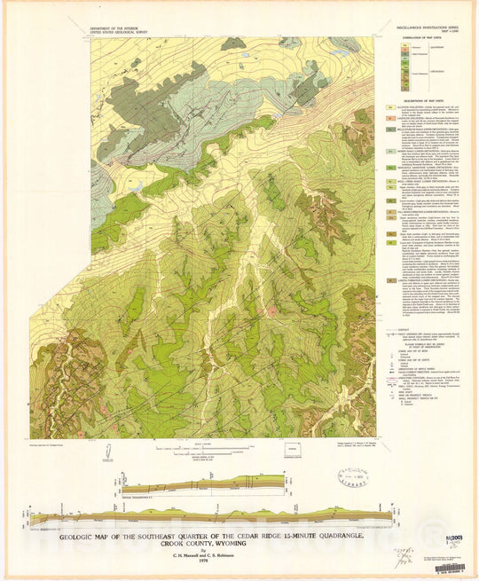 Map : Geologic map of the southeast quarter of the Cedar Ridge 15-minu ...