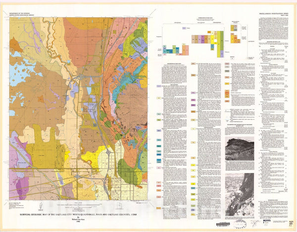 Map : Surficial geologic map of the Salt Lake City North quadrangle, D ...