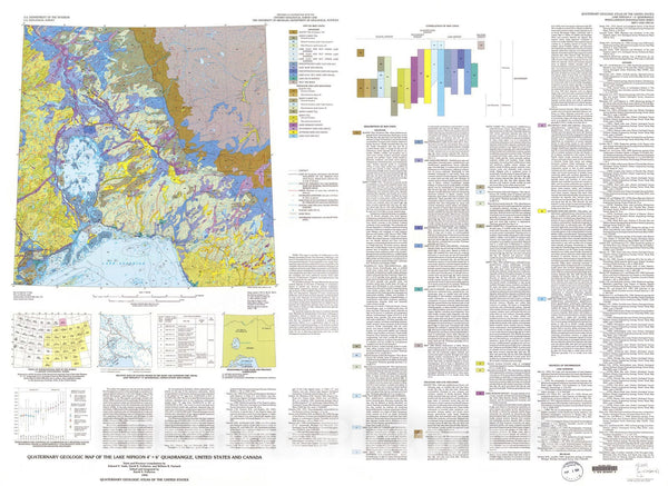 Map : Quaternary geologic map of the Lake Nipigon four degrees x six d ...