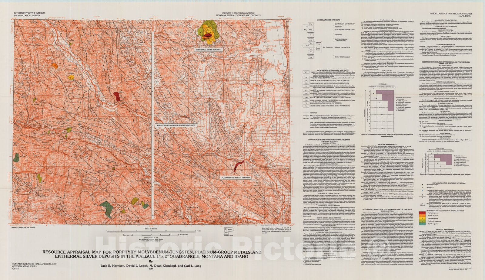 Map : Resource appraisal map for porphyry molybdenum-tungsten, platinu ...
