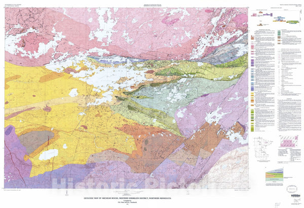 Map : Geologic map of Archean rocks, western Vermilion District, north ...
