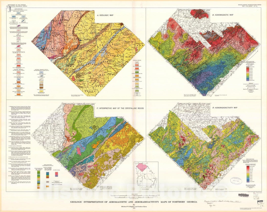 Map : Geologic interpretation of aeromagnetic and aeroradioactivity ma ...