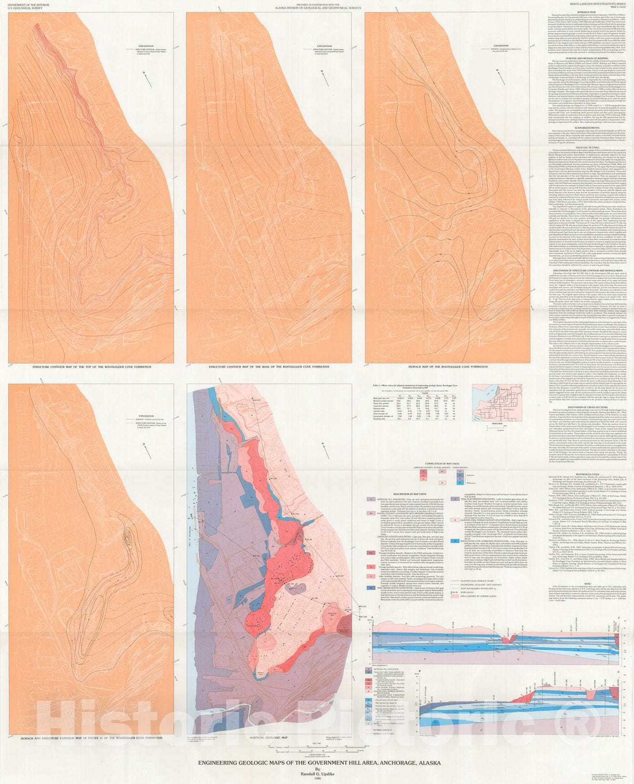 Map : Engineering geologic maps of the Government Hill area, Anchorage ...
