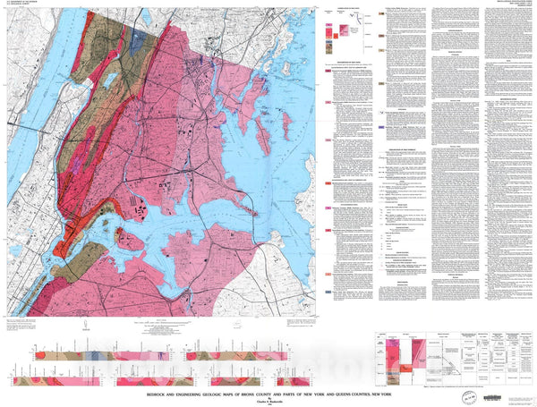 Map : Bedrock and engineering geologic maps of Bronx County and parts ...