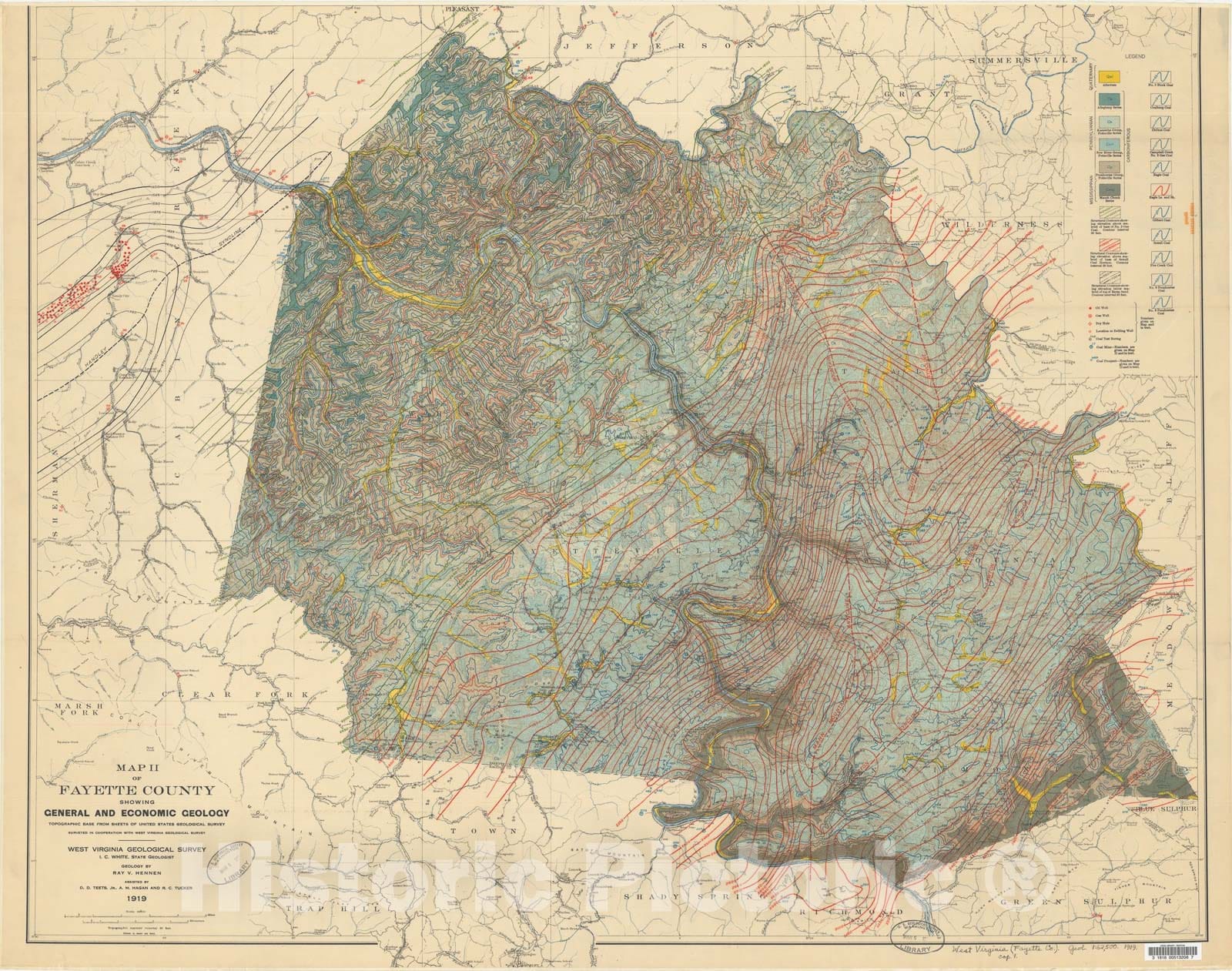 Map : Fayette County [West Virginia], 1919 Cartography Wall Art ...