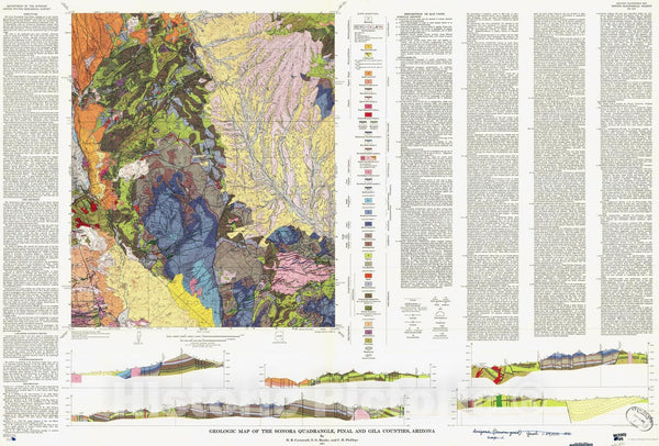Map : Geologic map of the Sonora quadrangle, Pinal and Gila Counties ...