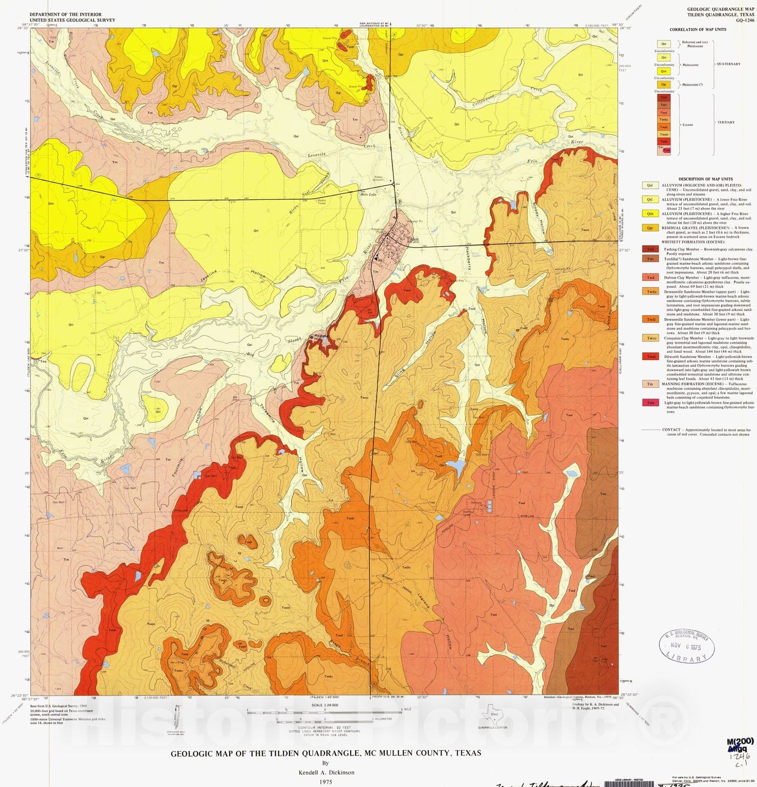 Map : Geologic map of the Tilden quadrangle, McMullen County, Texas, 1 ...