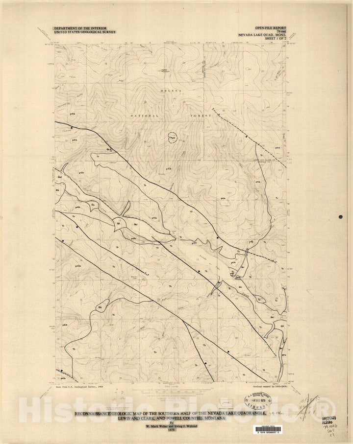 Map : Reconnaissance geologic map of the southern half of the Nevada L ...