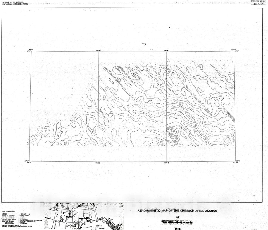 Map : Aeromagnetic map of the Chugach area, Alaska, 1980 Cartography W ...