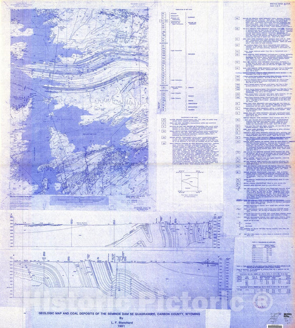 Map : Geologic map and coal deposits of the Seminoe Dam SE quadrangle ...