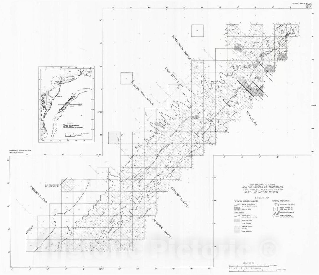 Map : Potential geologic hazards and constraints for blocks in propose ...