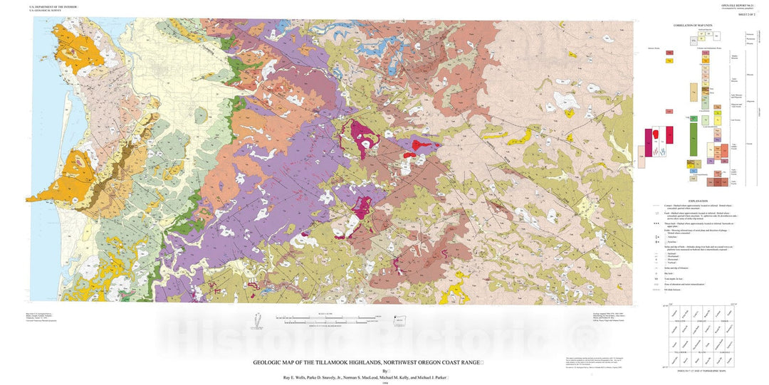 Tillamook Oregon Coast Map Map Of Tillamook County, Oregon Thong