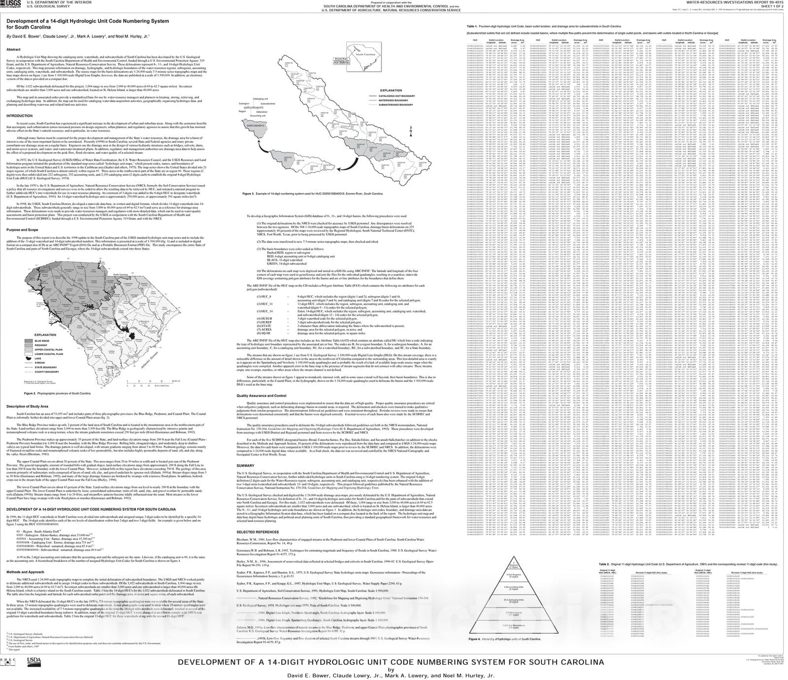 Map : Development of a 14-digit hydrologic unit code numbering system ...