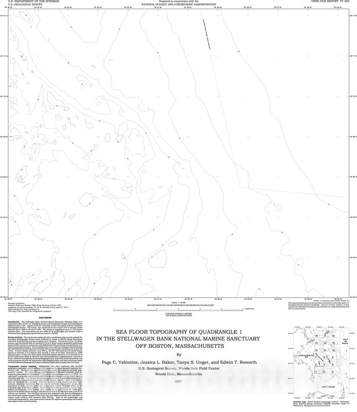 Map : Sea floor topographic map and perspective-view imagery of quadra ...