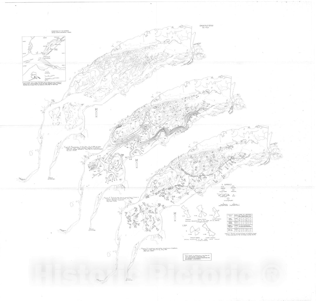 Map : Physiography, texture, and bedforms in Knik Arm, upper Cook Inle ...