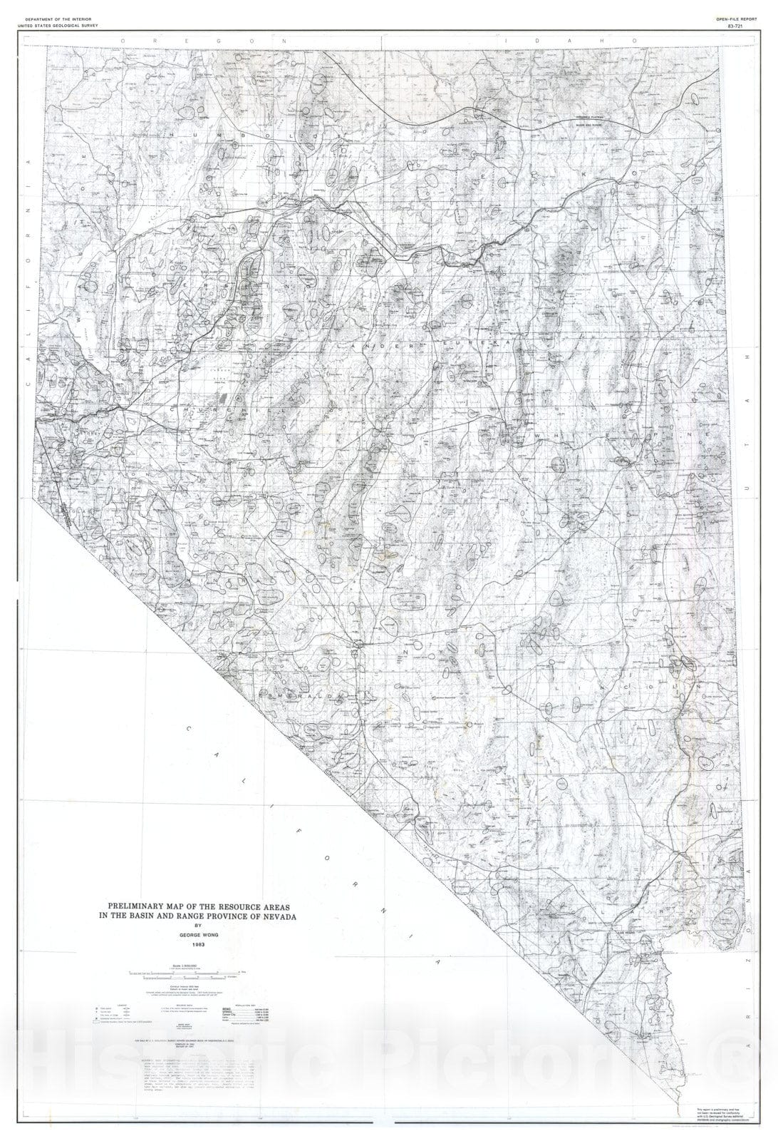 Map : Preliminary map of the resource areas in the Basin and Range Pro ...