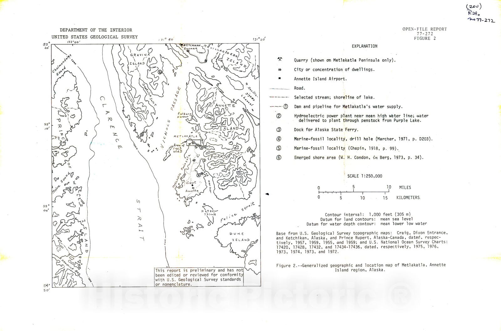 Map : Reconnaissance engineering geology of the Metlakatla area, Annet ...